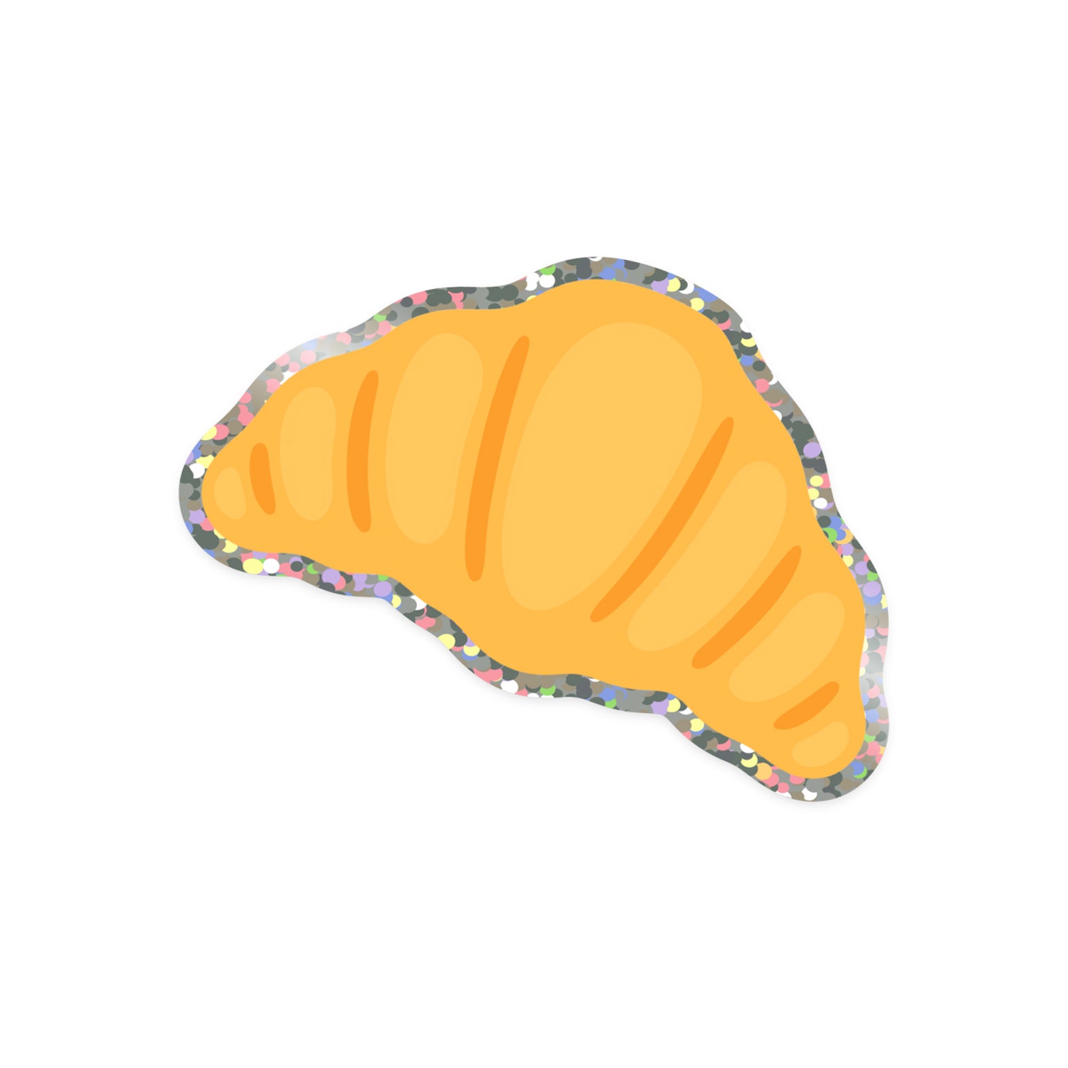 Glitter Croissant Sticker – KANDS.CO